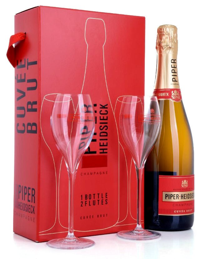 Champagne Piper-Heidsieck Cuvée Brut + 2 glasses Gift Box | Vinos El Cielo